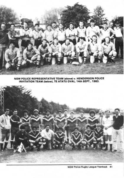 NSWPRL State Team, NZ Tour 1983 - NSW Police Rugby League