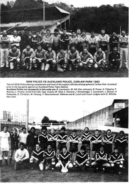 NSWPRL State Team, NZ Tour 1983 - NSW Police Rugby League