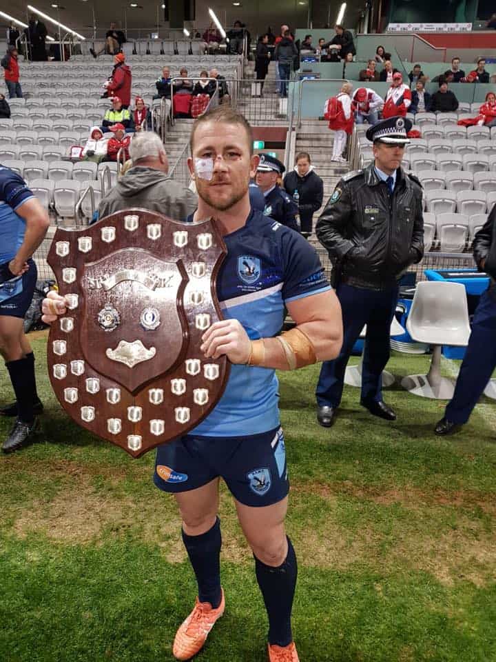 Danny Lawrence 'Man of the Tri-Series' 2018 - NSW Police Rugby League